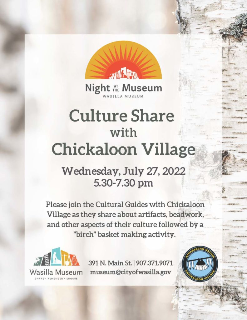 Culture Share with Chickaloon Village - Connect Mat-Su